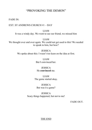 Provoking the demon script | DOCX
