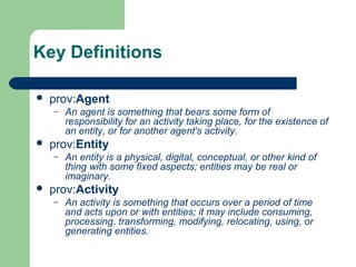 PROV Overview | PPT | Science