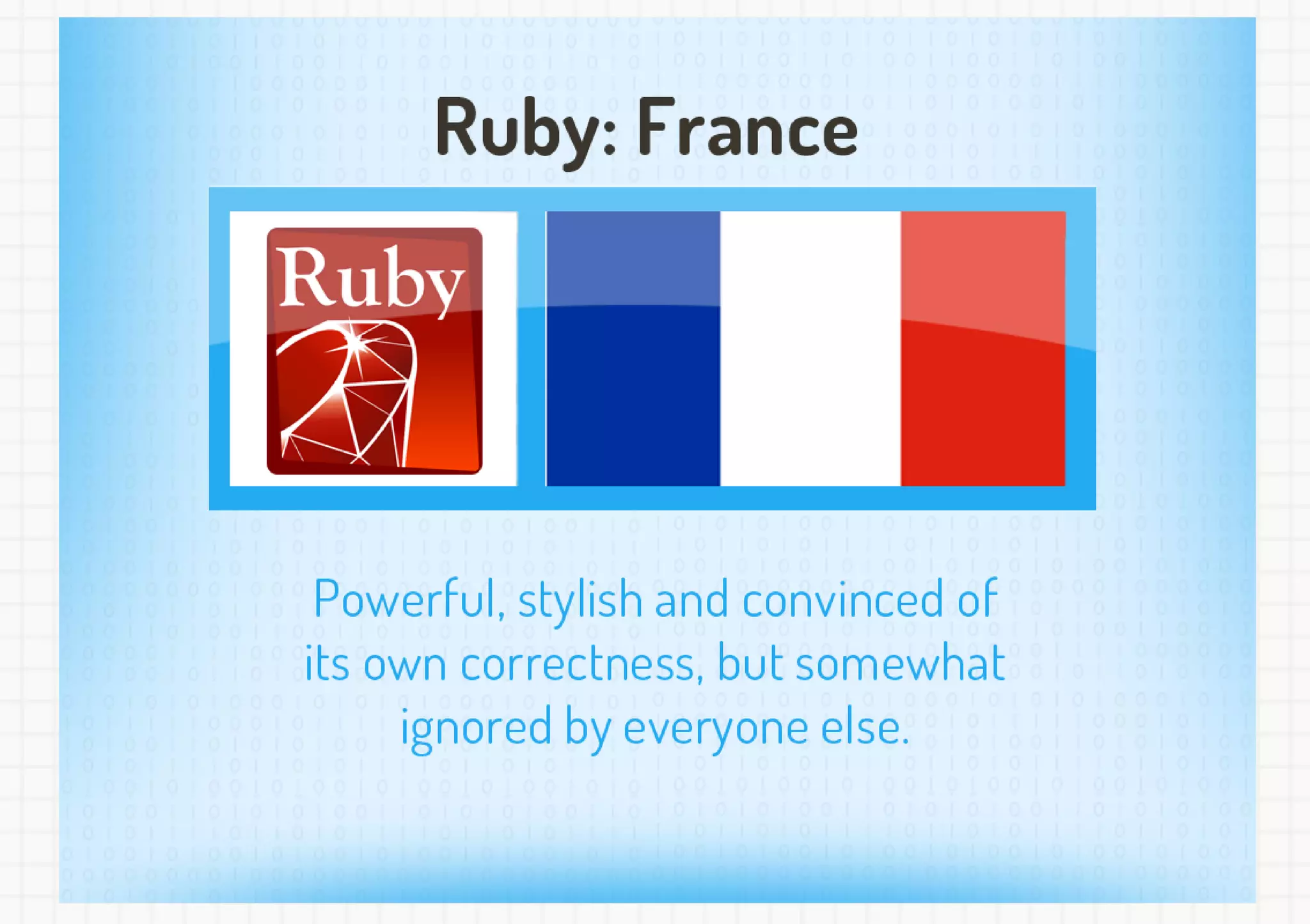 If programming languages were countries? | PPT