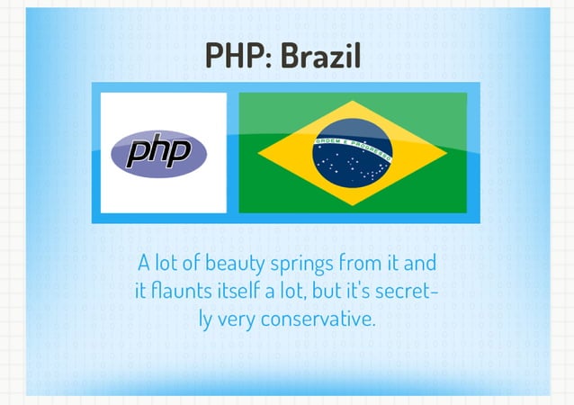 If programming languages were countries? | PPT