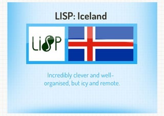 If programming languages were countries? | PPT