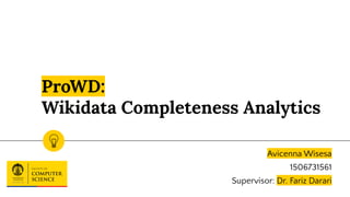 Defense Slides of Avicenna Wisesa - PROWD | PDF