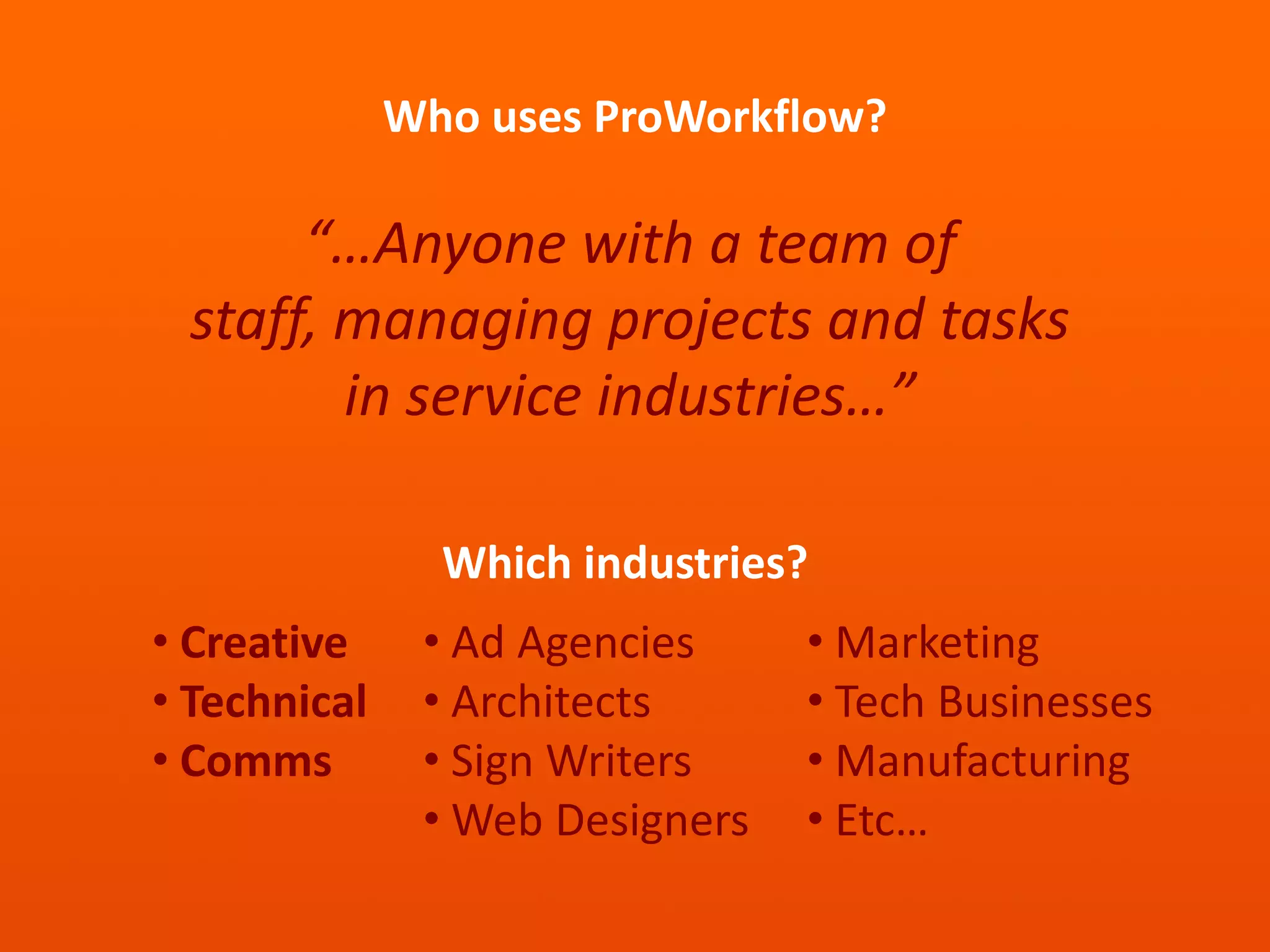 Proworkflow Xero Integration Ppt