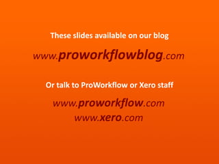 ProWorkflow - Xero Integration | PPSX