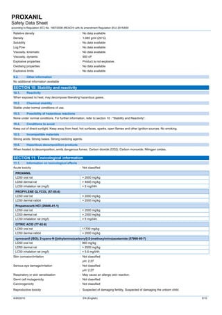 Proxanil msds | PDF