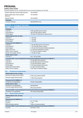 Proxanil msds | PDF