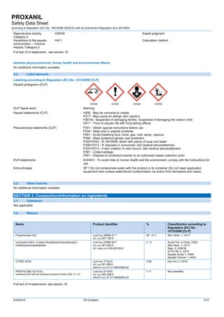 Proxanil msds | PDF