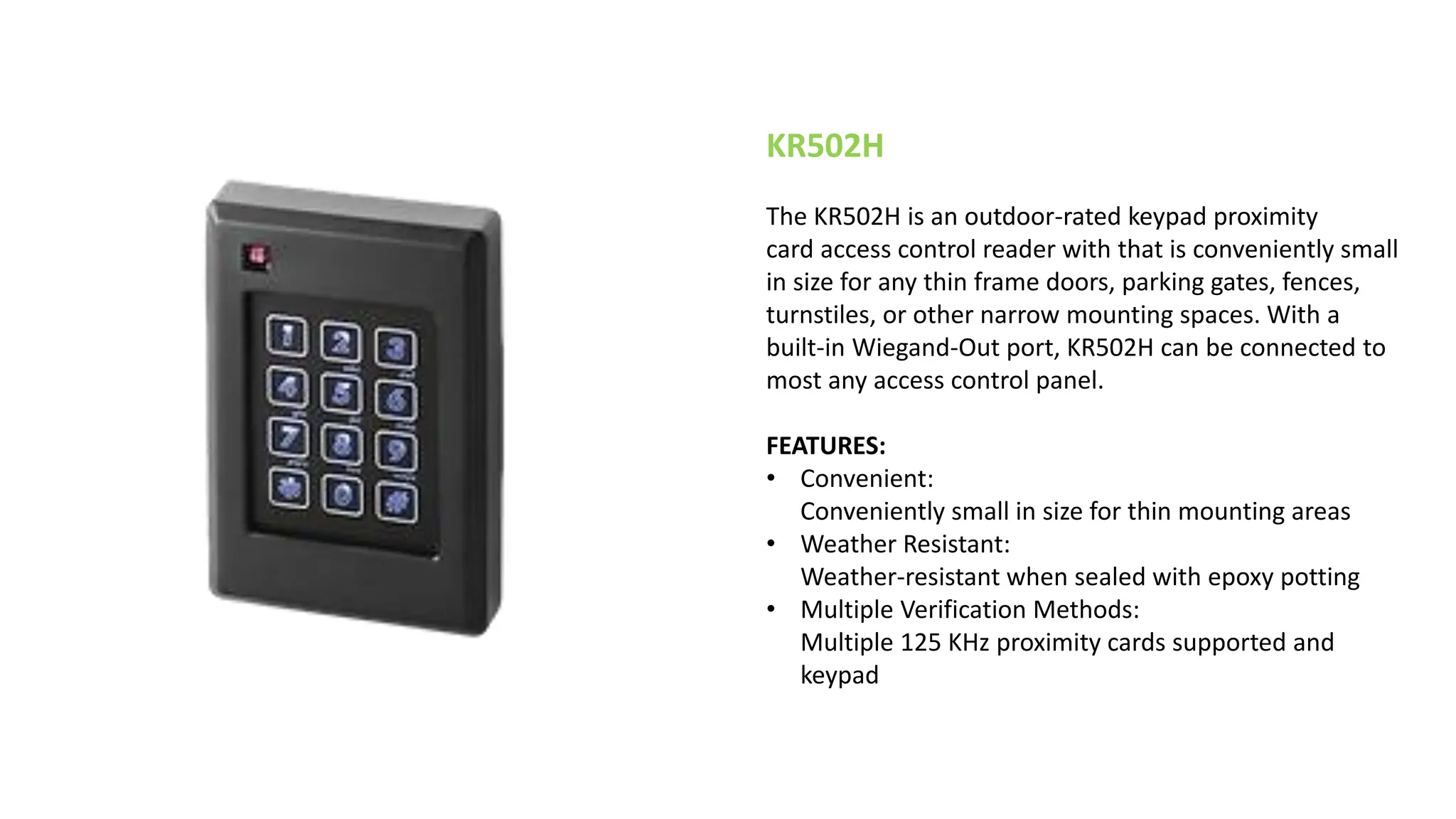 Proximity Readers for Access Control Systems | PDF