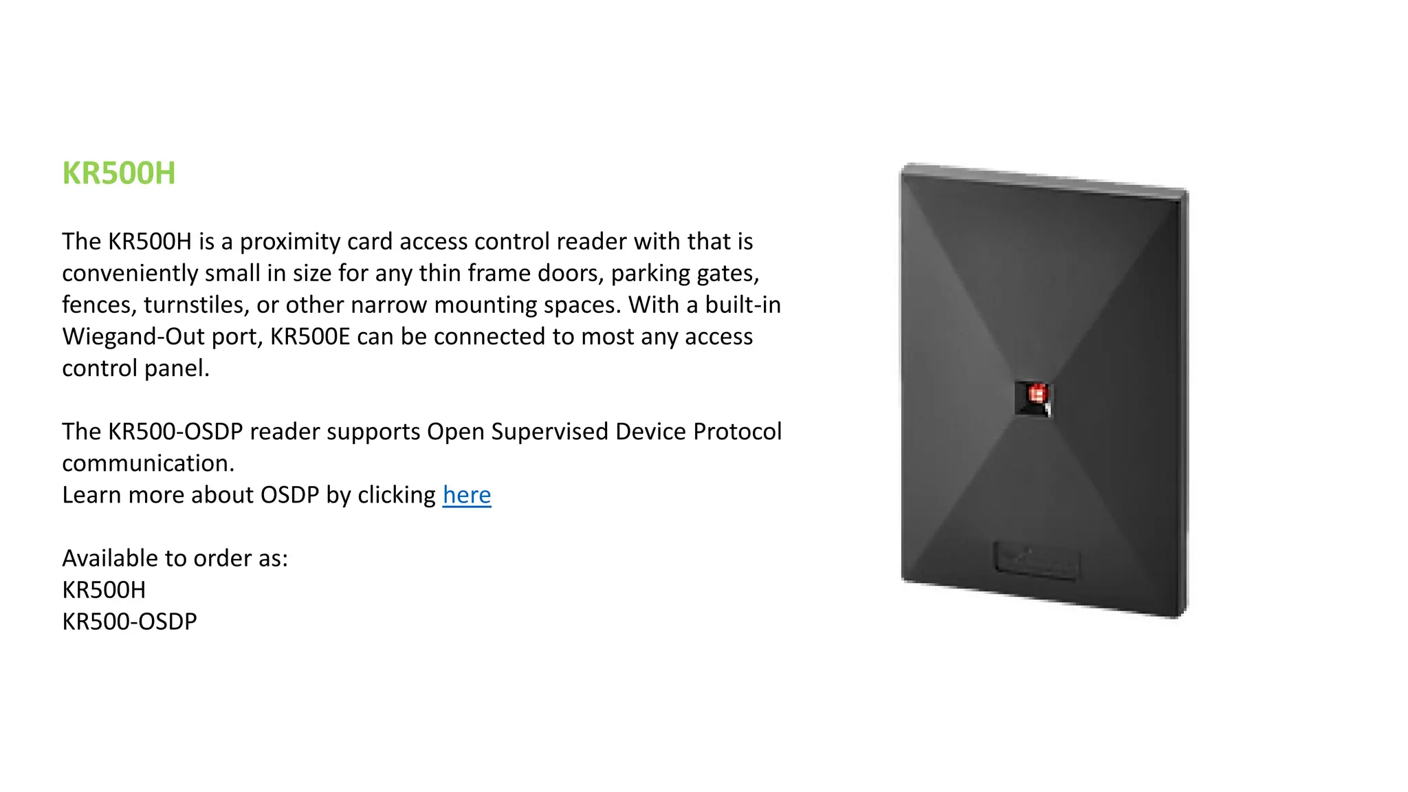 Proximity Readers for Access Control Systems | PDF