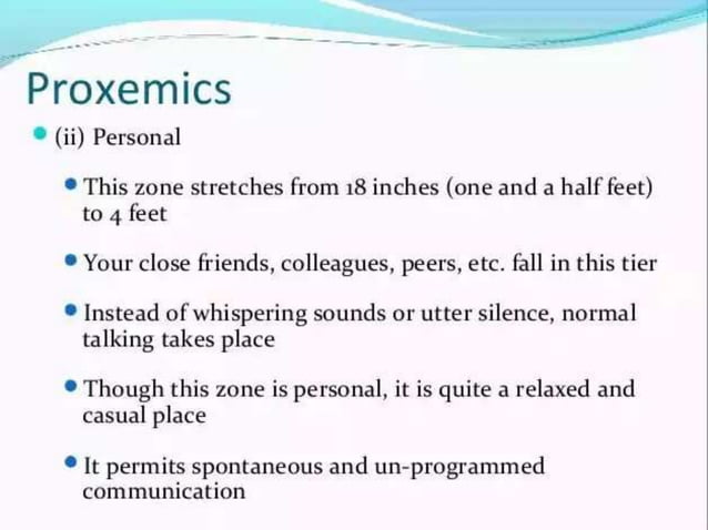Proxemics (Communication Skills) | PPT