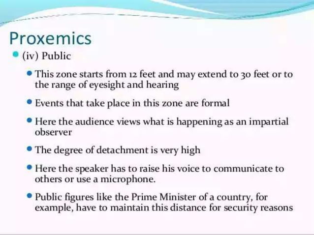 Proxemics (Communication Skills) | PPT