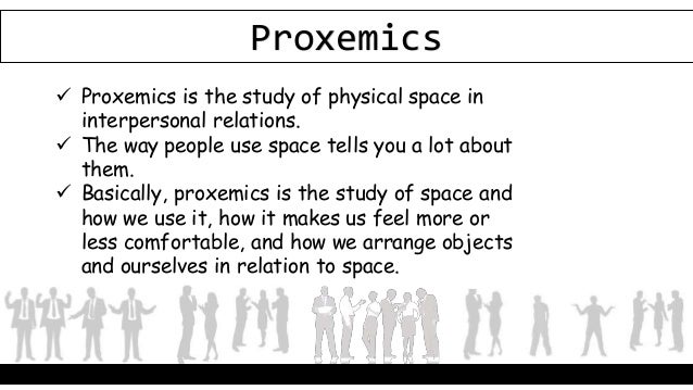Proxemics and chronemics