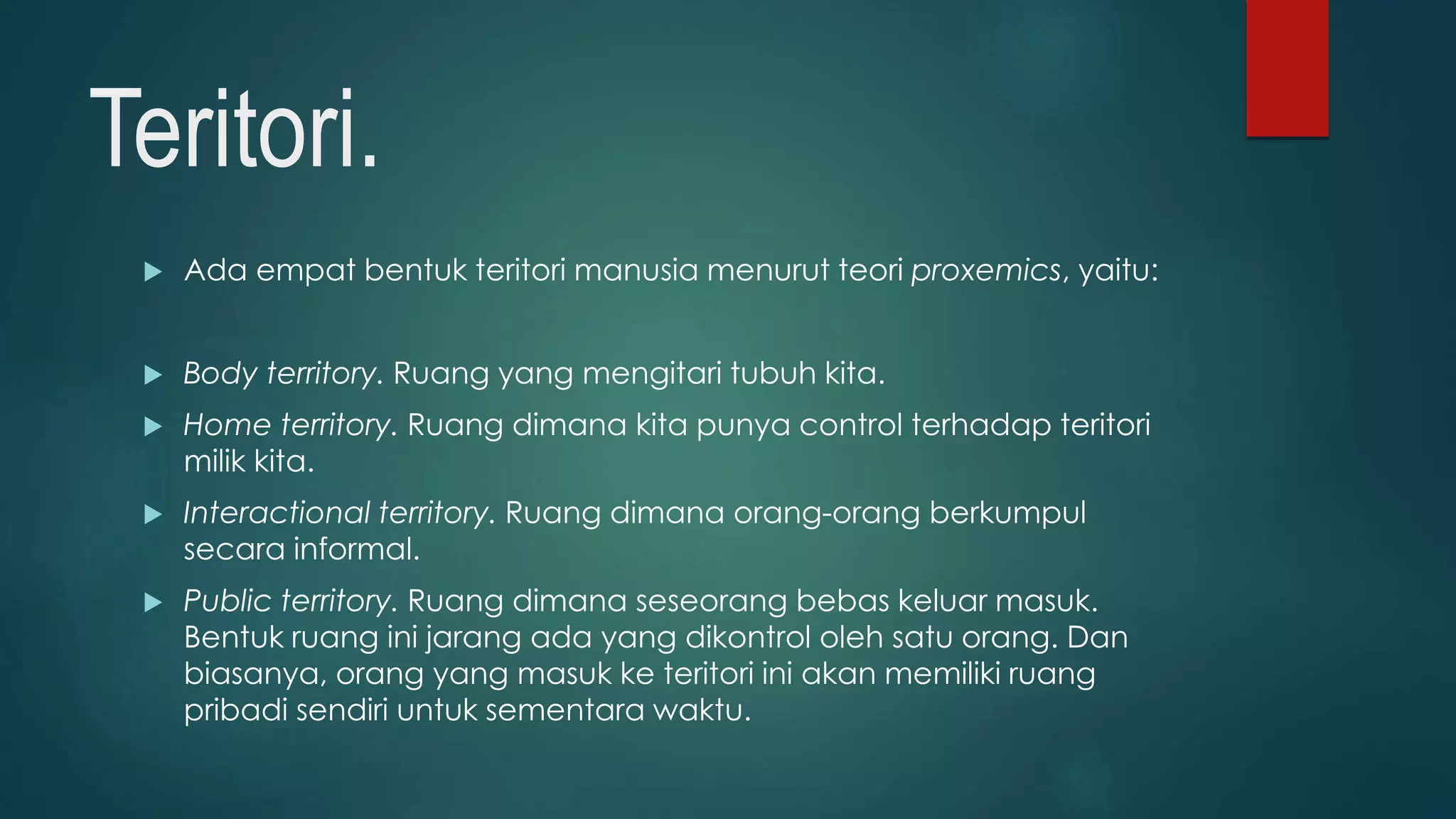 Proxemics Theory | PPTX