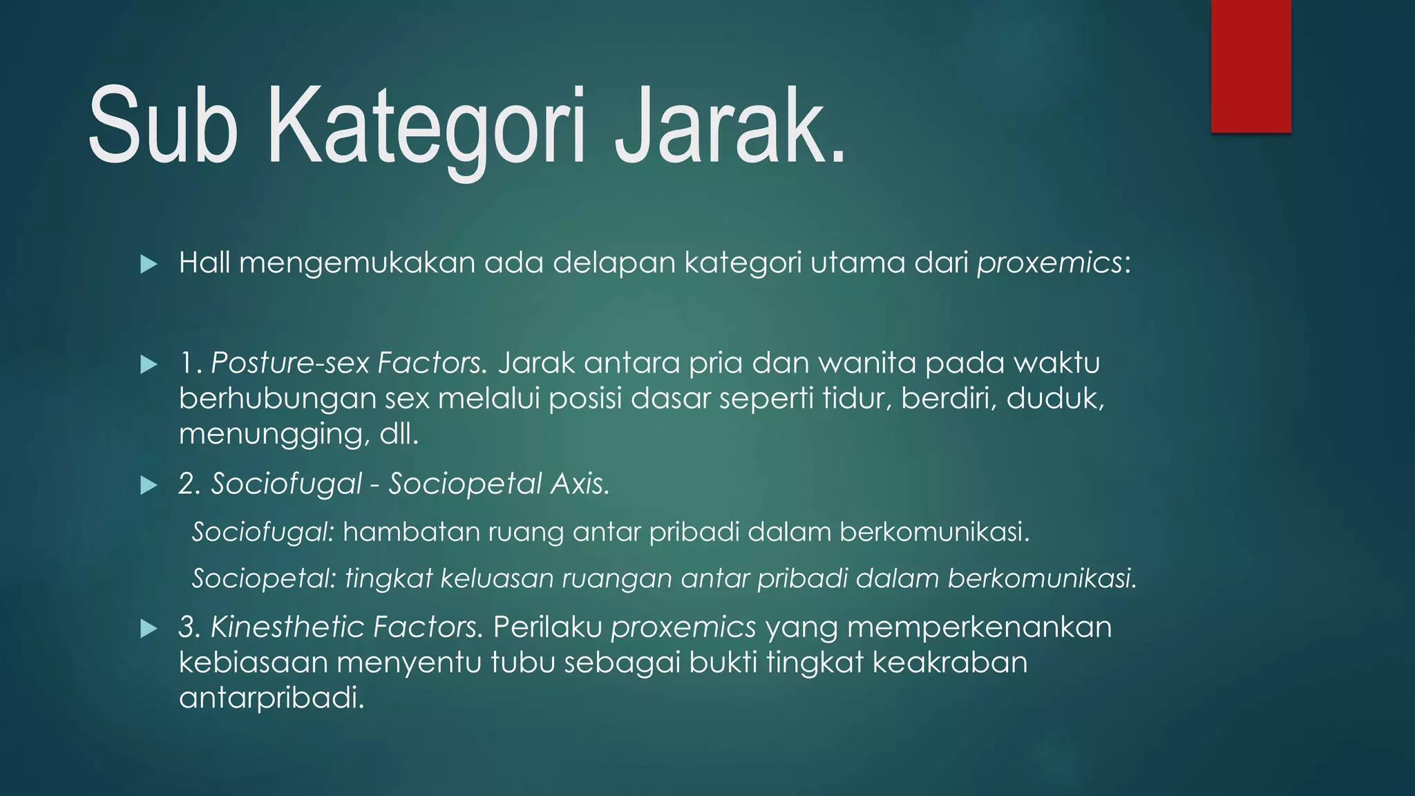 Proxemics Theory | PPTX