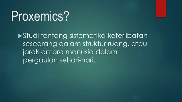 Proxemics Theory | PPTX