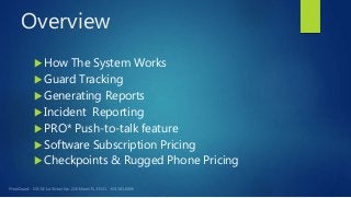 ProxiGuard Live Overview