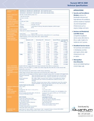 Proxim Tsunami Mp 16 3500 - Product Description (quantumwimax.com) | PDF