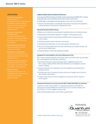 Proxim Tsunami Mp11 Series(www.quantumwimax.com) | PDF