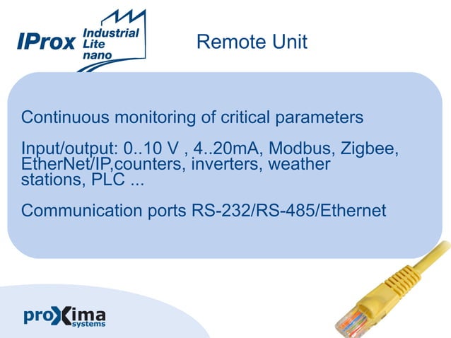 Proxima Systems - Corporative Presentation [EN] | PPT