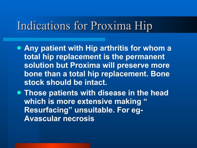Proxima Hip Replacement | PPT