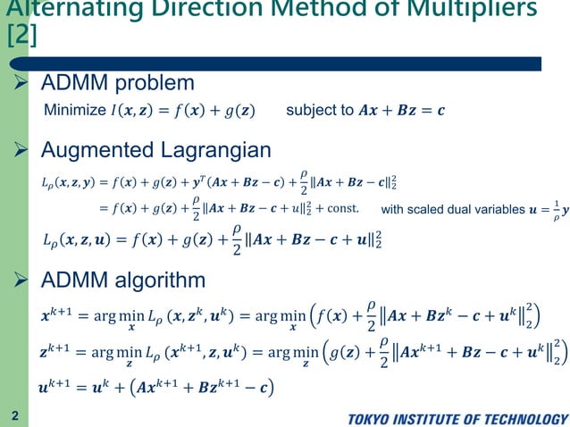 Admm Algorithm In Proximal Pptx Technology And Computing