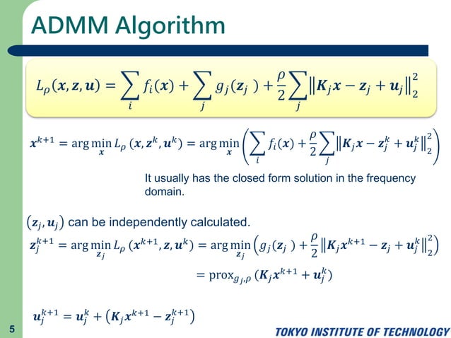 Admm Algorithm In Proximal Pptx Technology And Computing