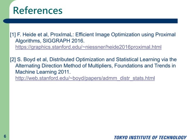 Admm Algorithm In Proximal Pptx Technology And Computing