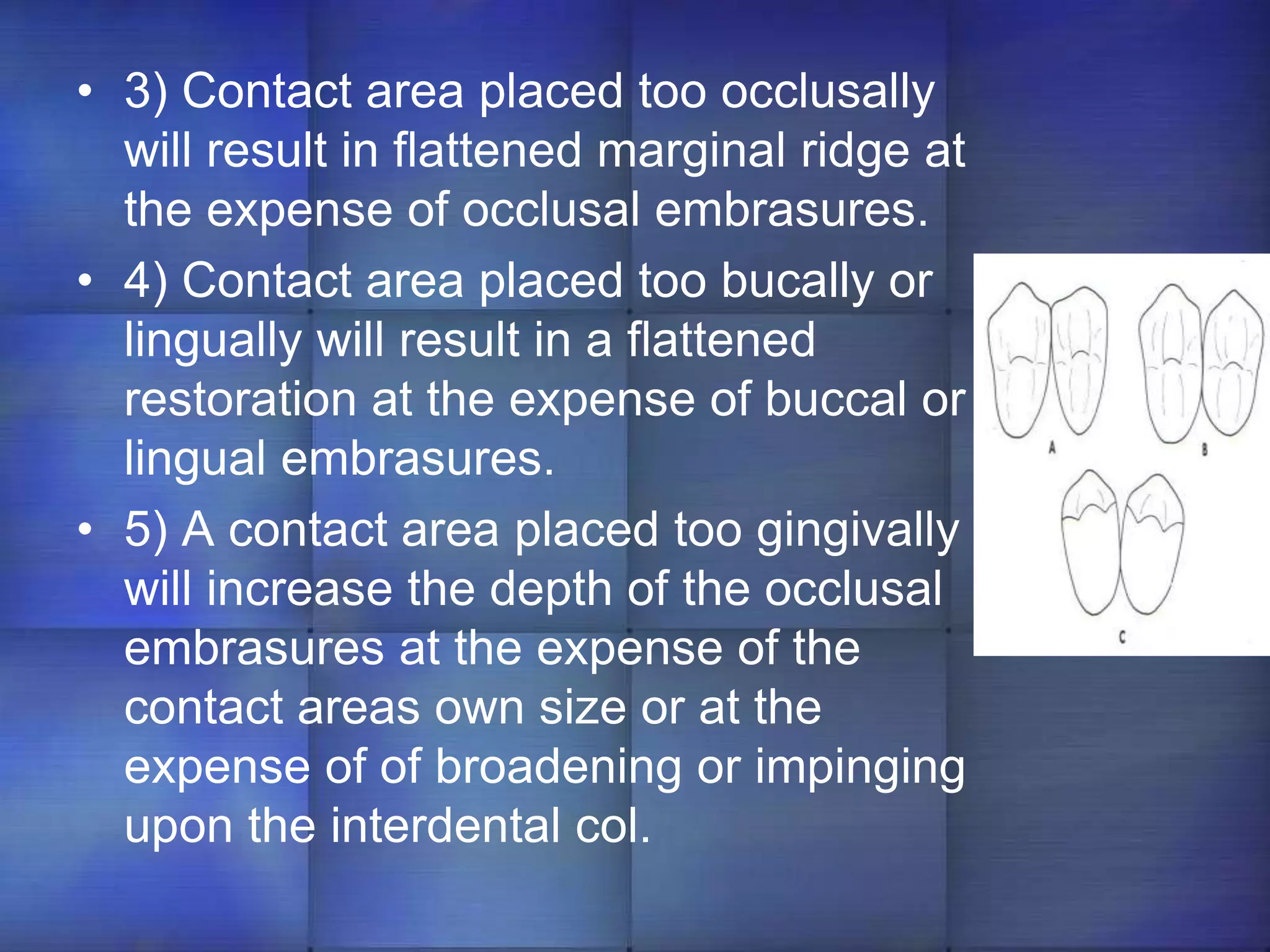 PROXIMAL CONTACTS AND CONTOURS | PPT