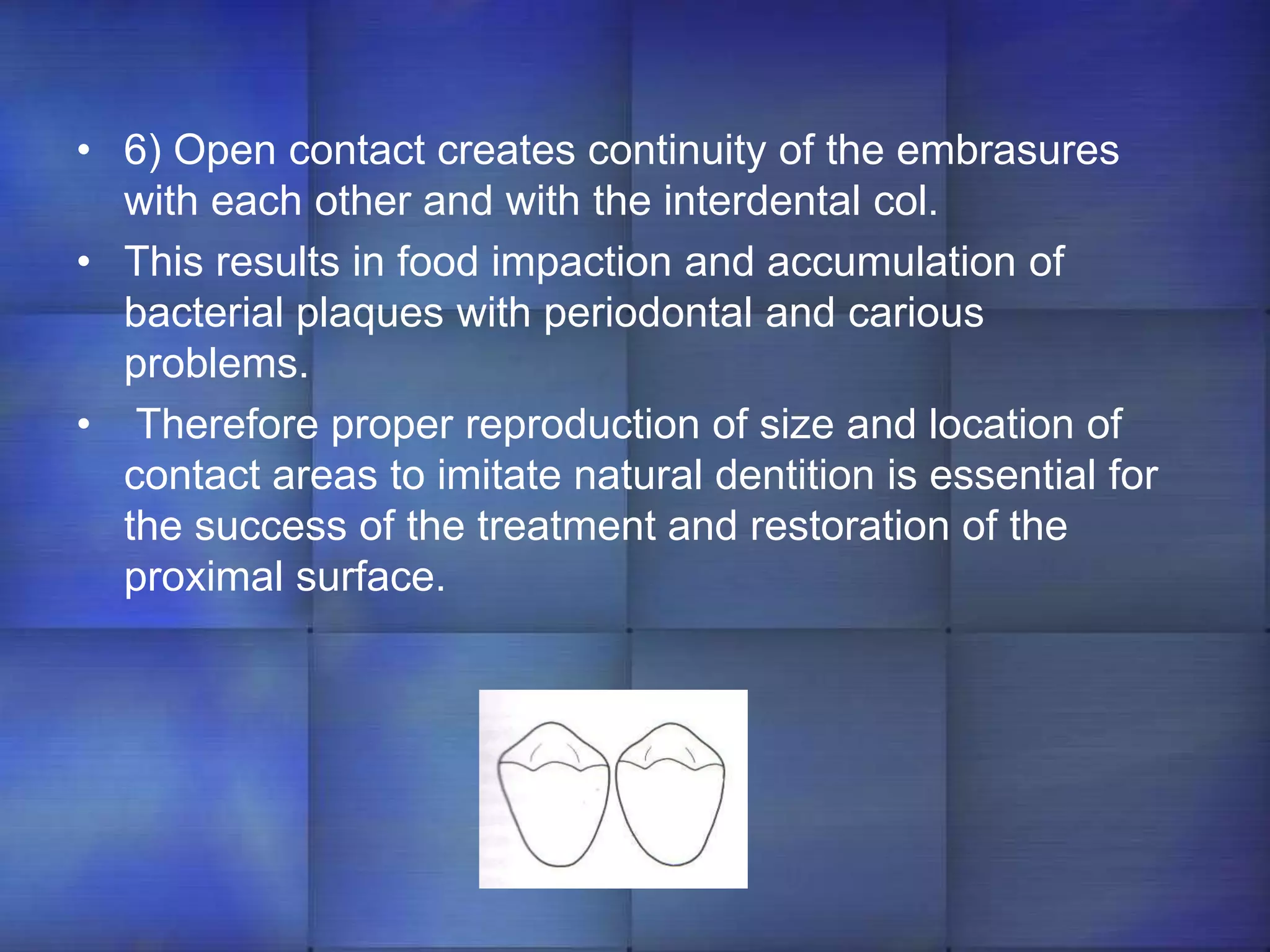 PROXIMAL CONTACTS AND CONTOURS | PPT