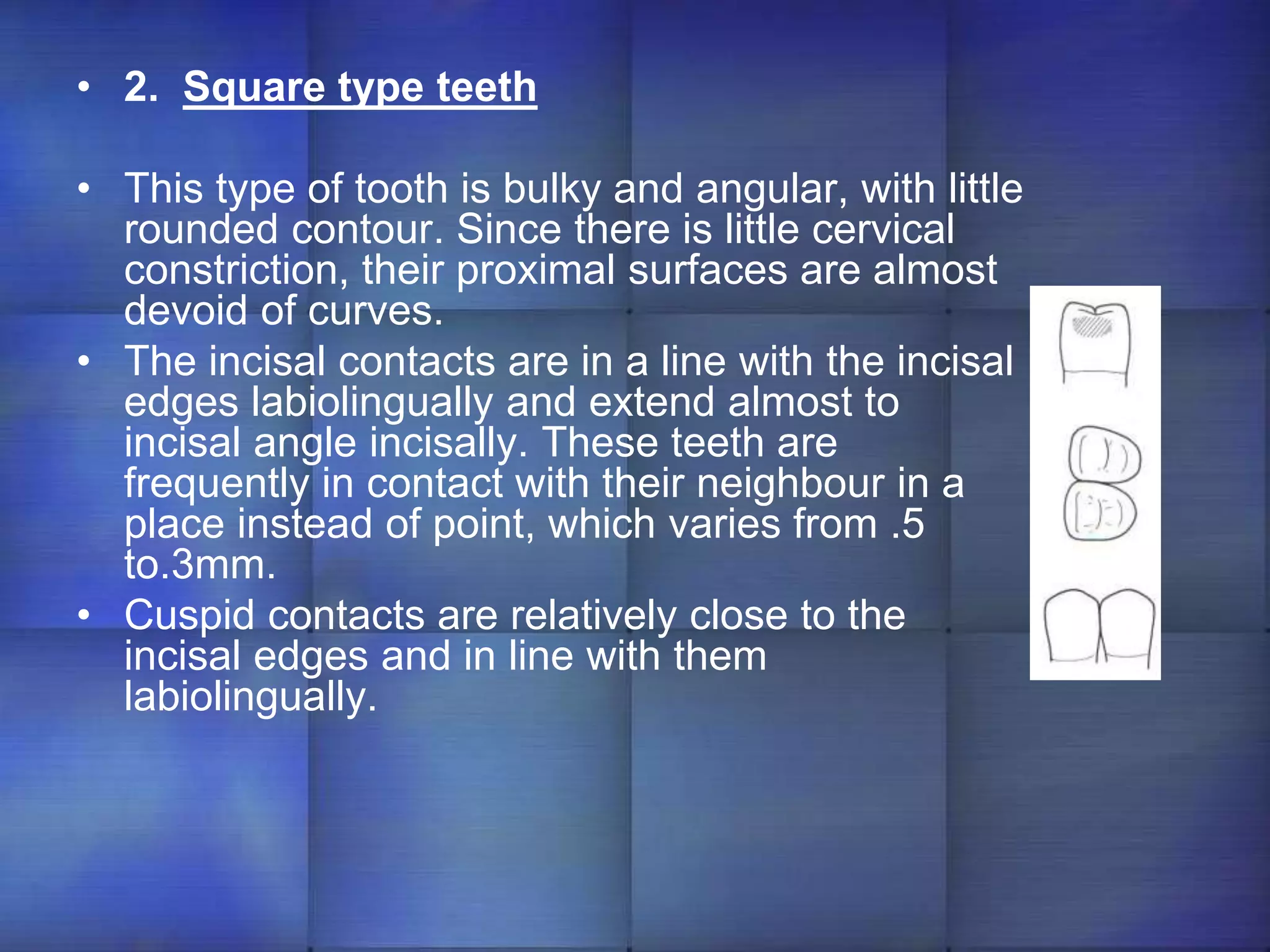 PROXIMAL CONTACTS AND CONTOURS | PPT
