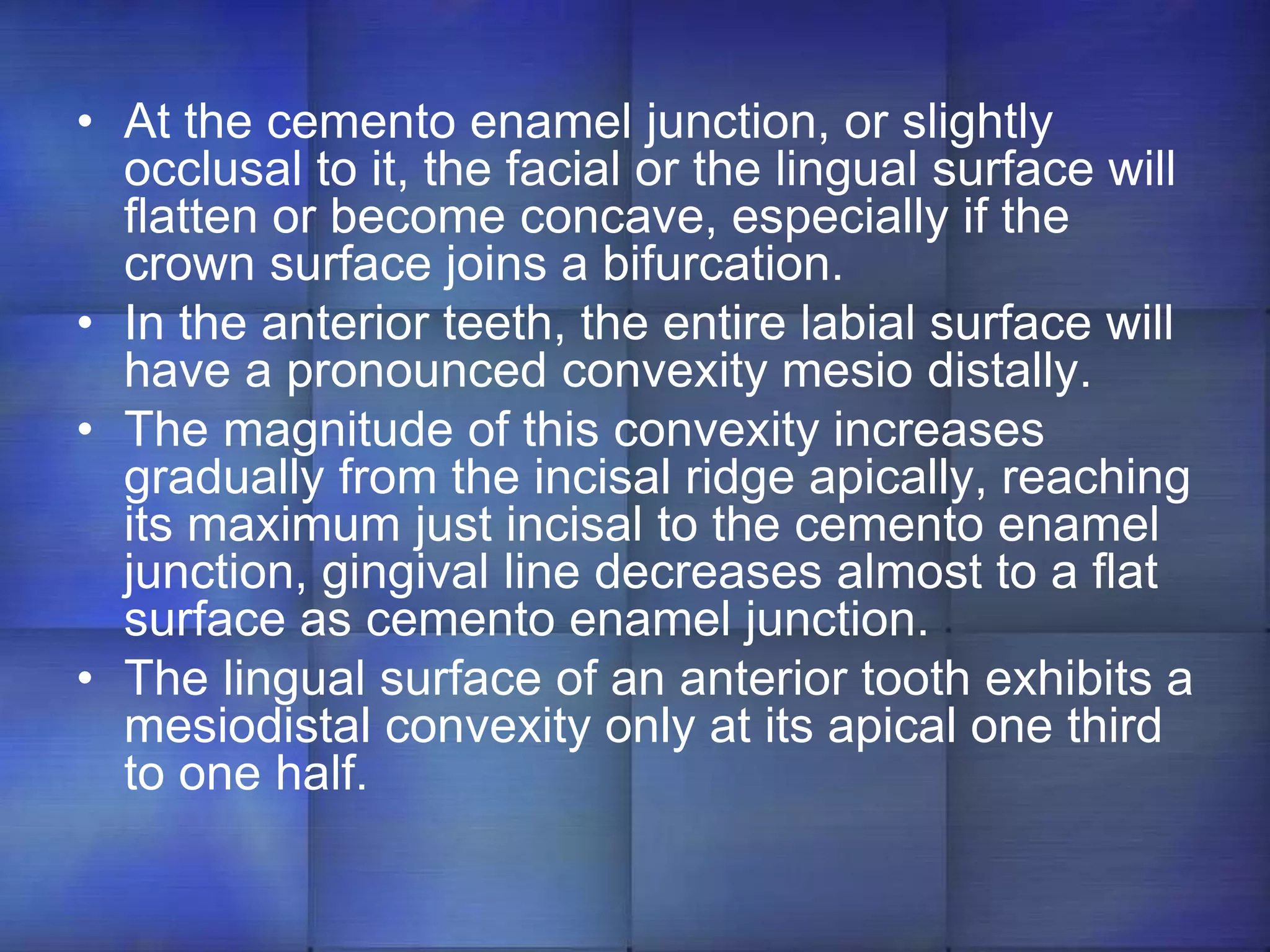 PROXIMAL CONTACTS AND CONTOURS 1.ppt