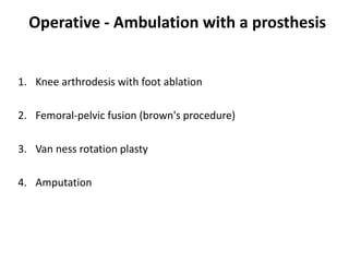 Proximal Femoral Focal Deficiency.pptx | Physical Therapy | Wellness