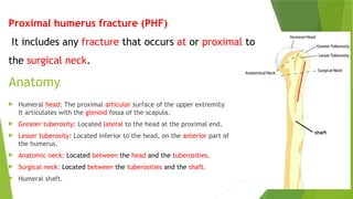 The proximal humeral fractures .pptx