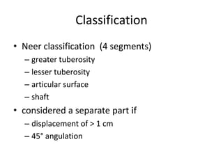 Proximal humerus fracture | PPT
