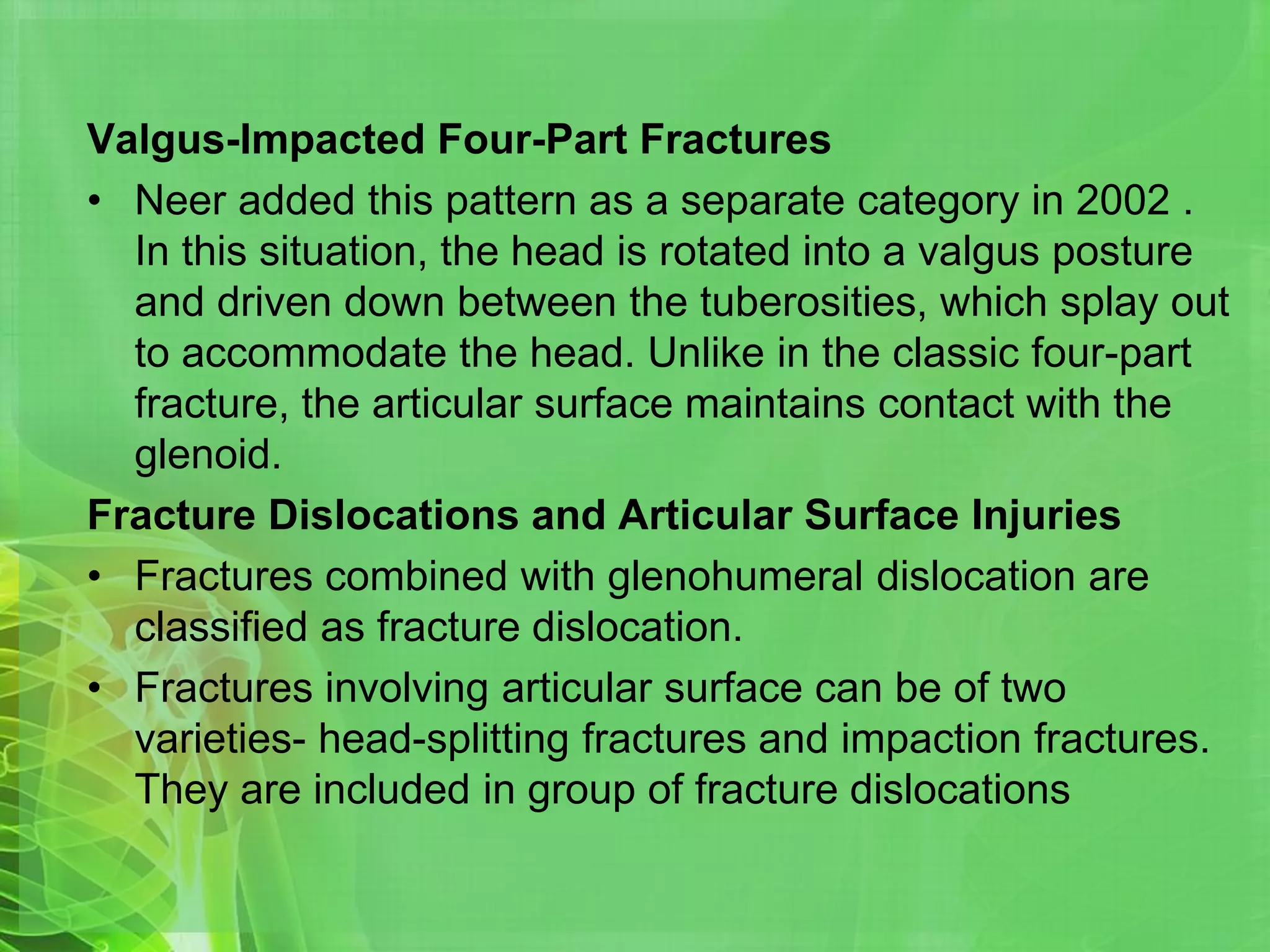 Proximal humerus fractures | PPTX