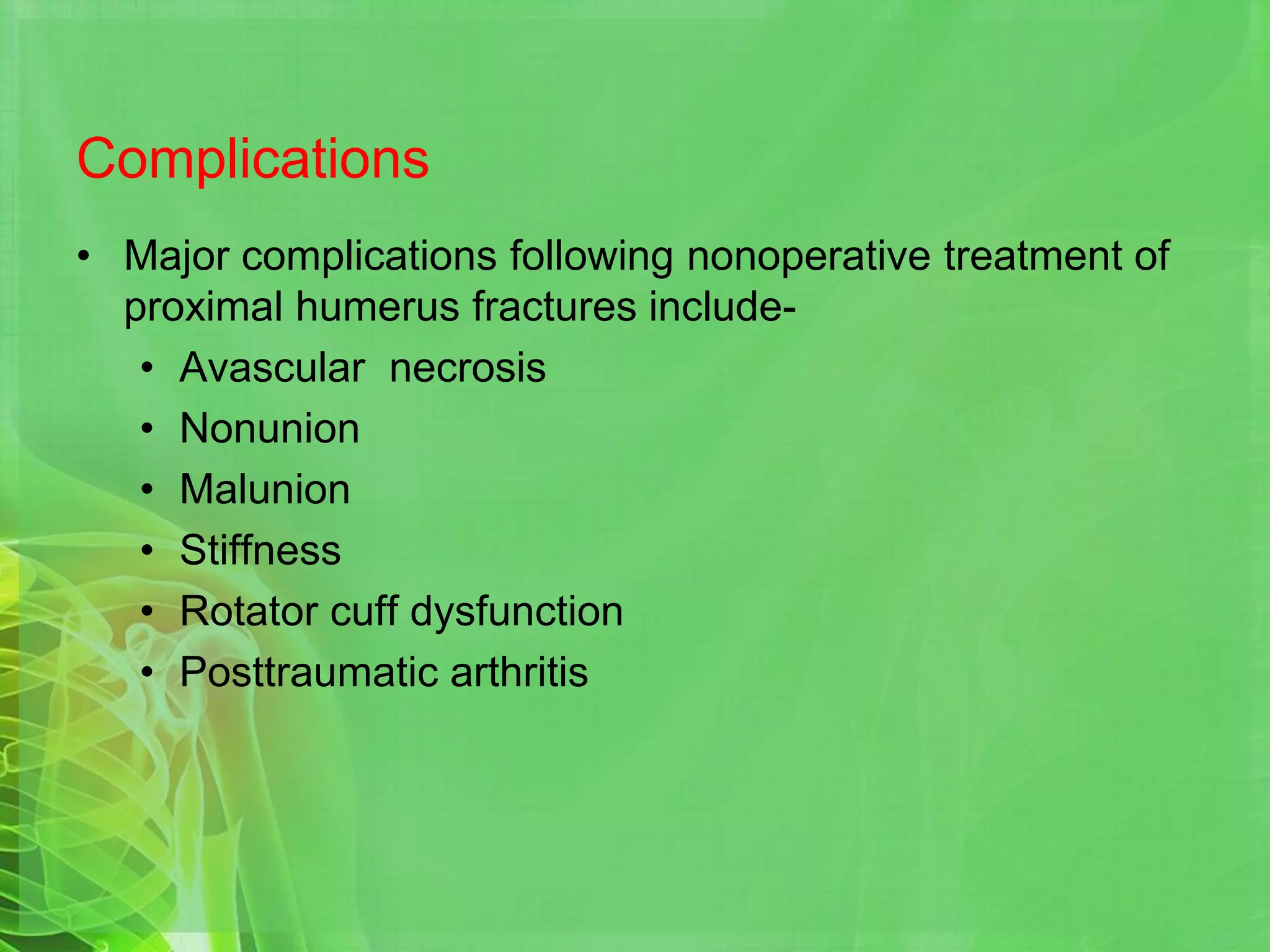 Proximal Humerus Fractures Ppt