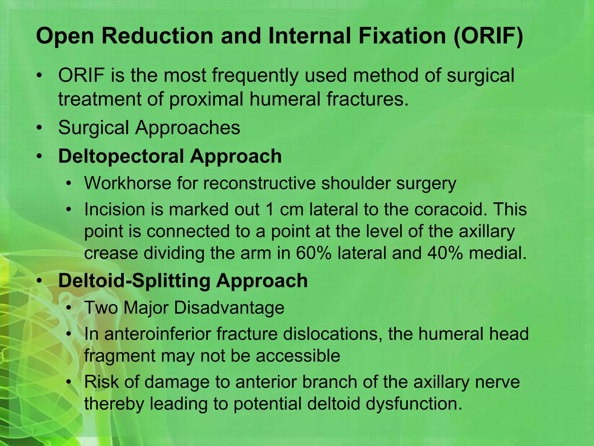 Proximal Humerus Fractures Ppt
