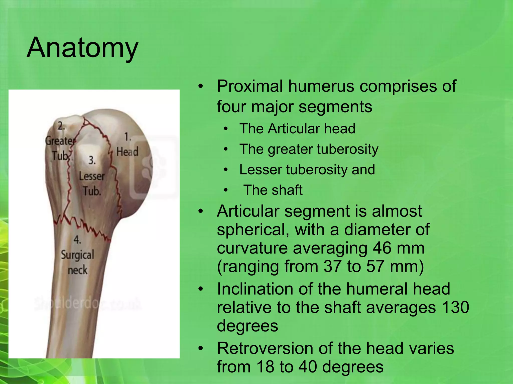 Proximal humerus fractures | PPTX