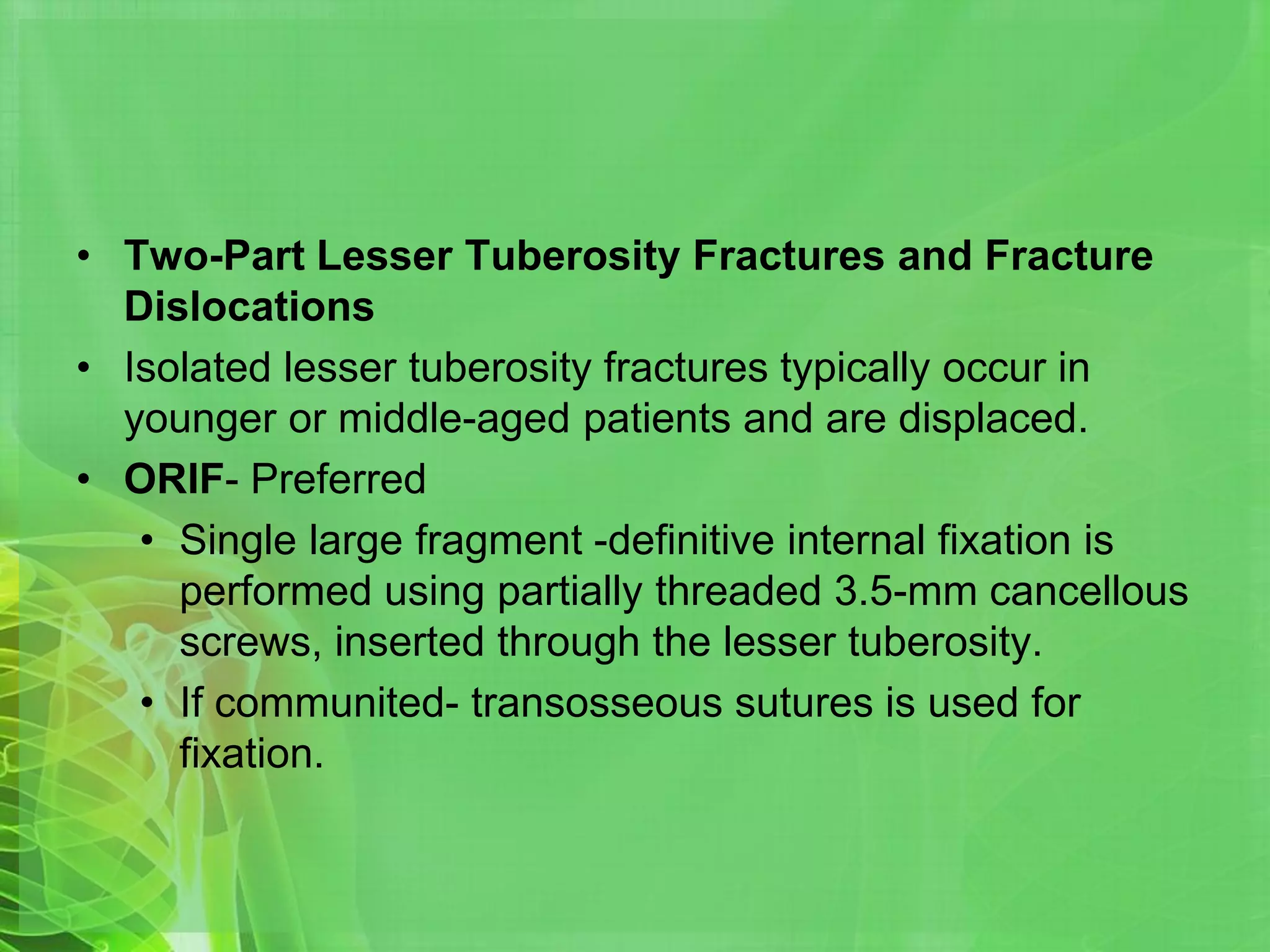 Proximal humerus fractures | PPTX