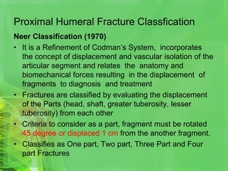 Proximal humerus fractures | PPTX