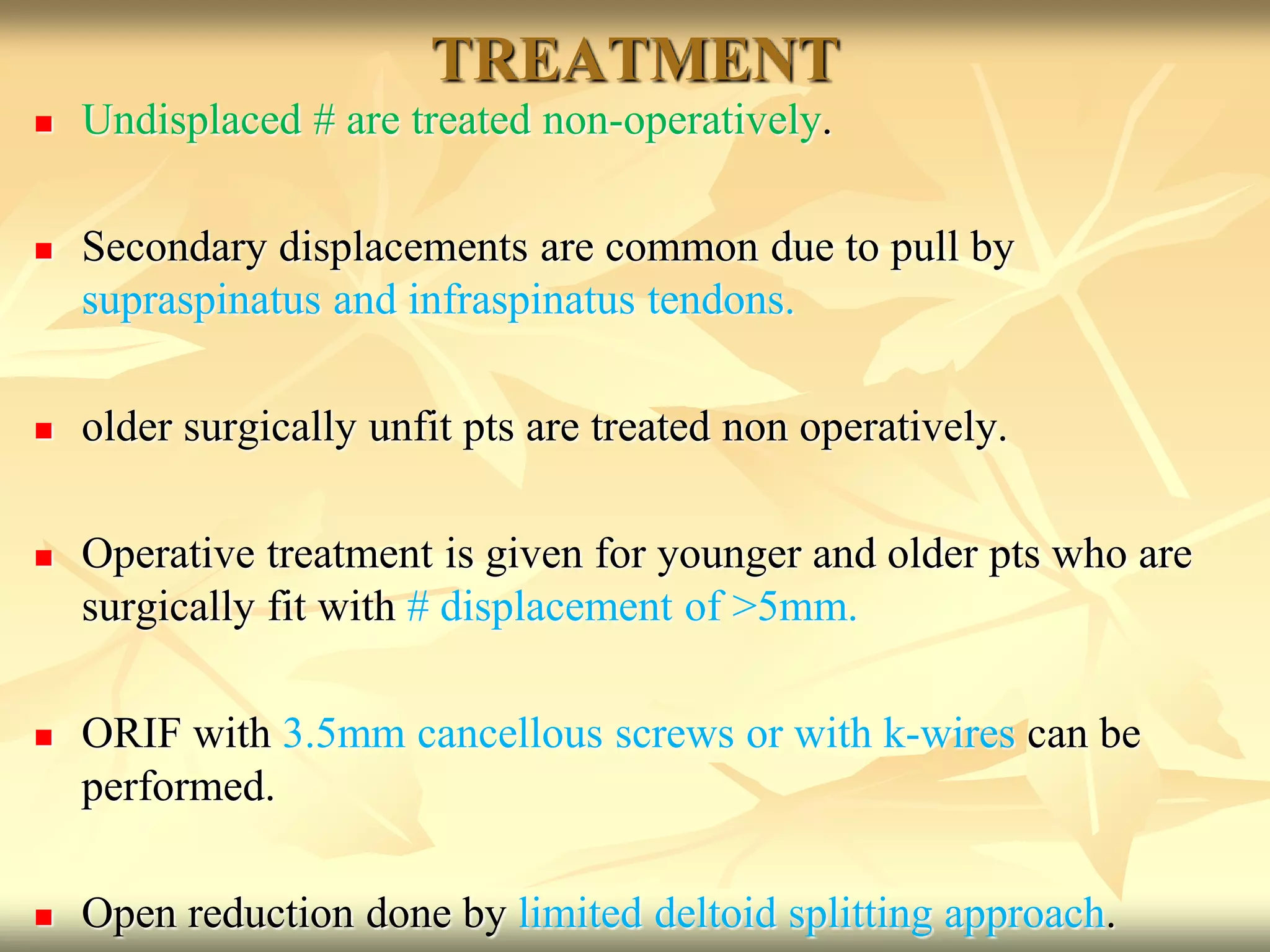 Proximal humerus fractures | PPTX