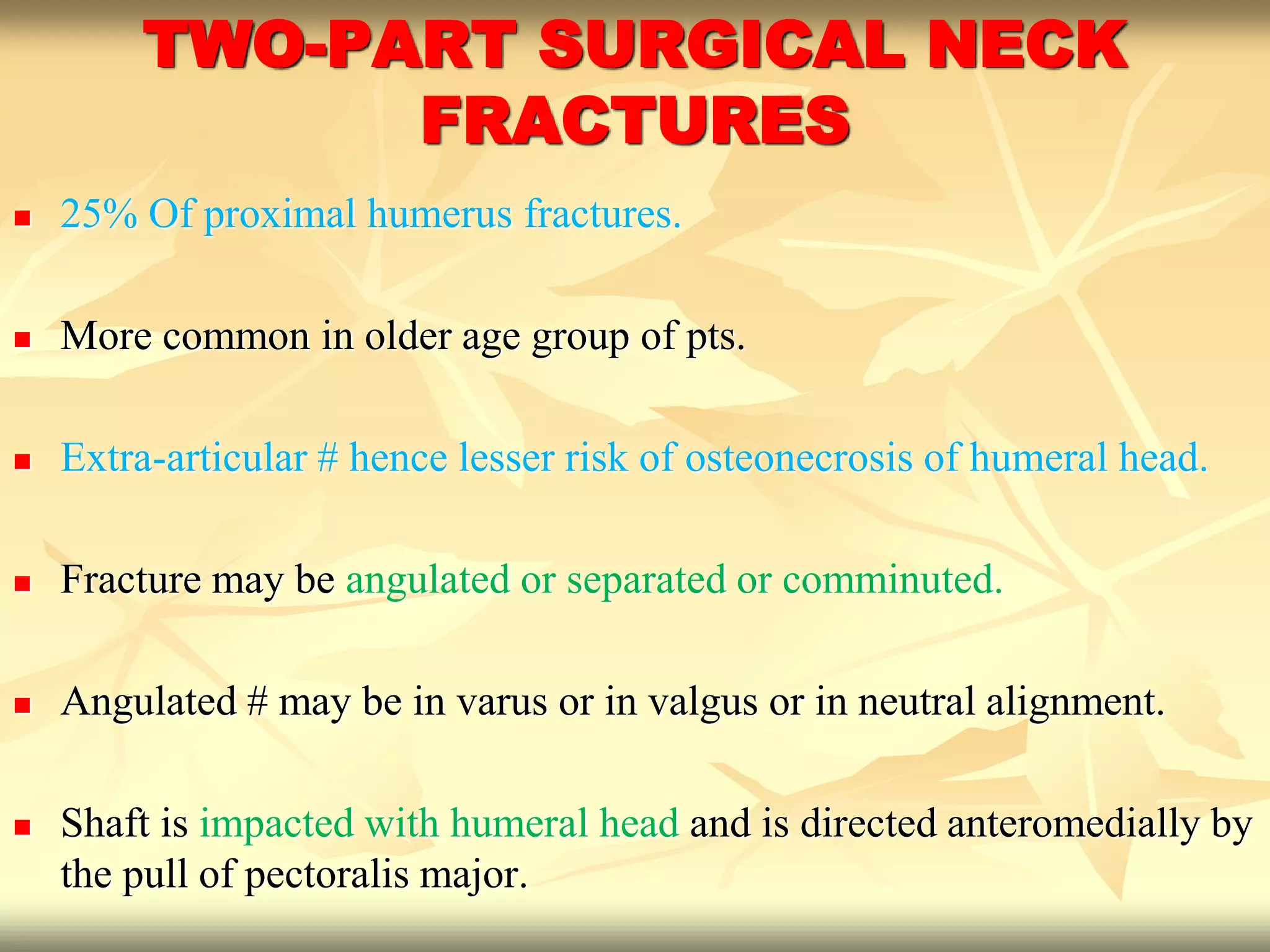 Proximal humerus fractures | PPTX