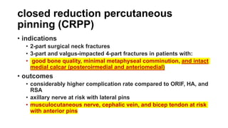 Upper limb trauma : Proximal Humerus Fractures | PDF