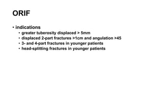 Upper limb trauma : Proximal Humerus Fractures | PDF