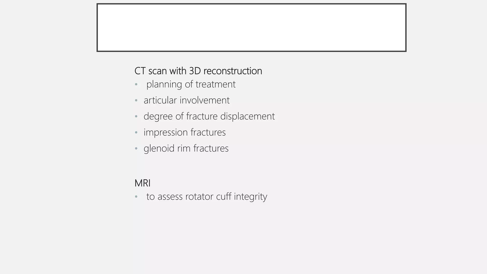 Proximal Humerus Fractures Ppt