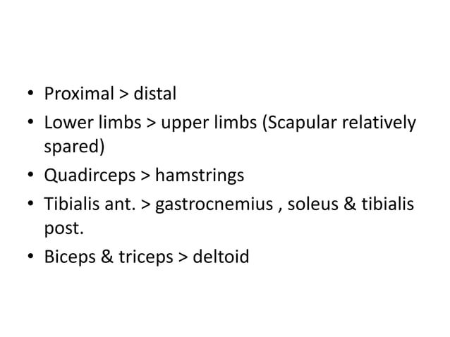 Proximal limb girdle syndromes approach | PPT