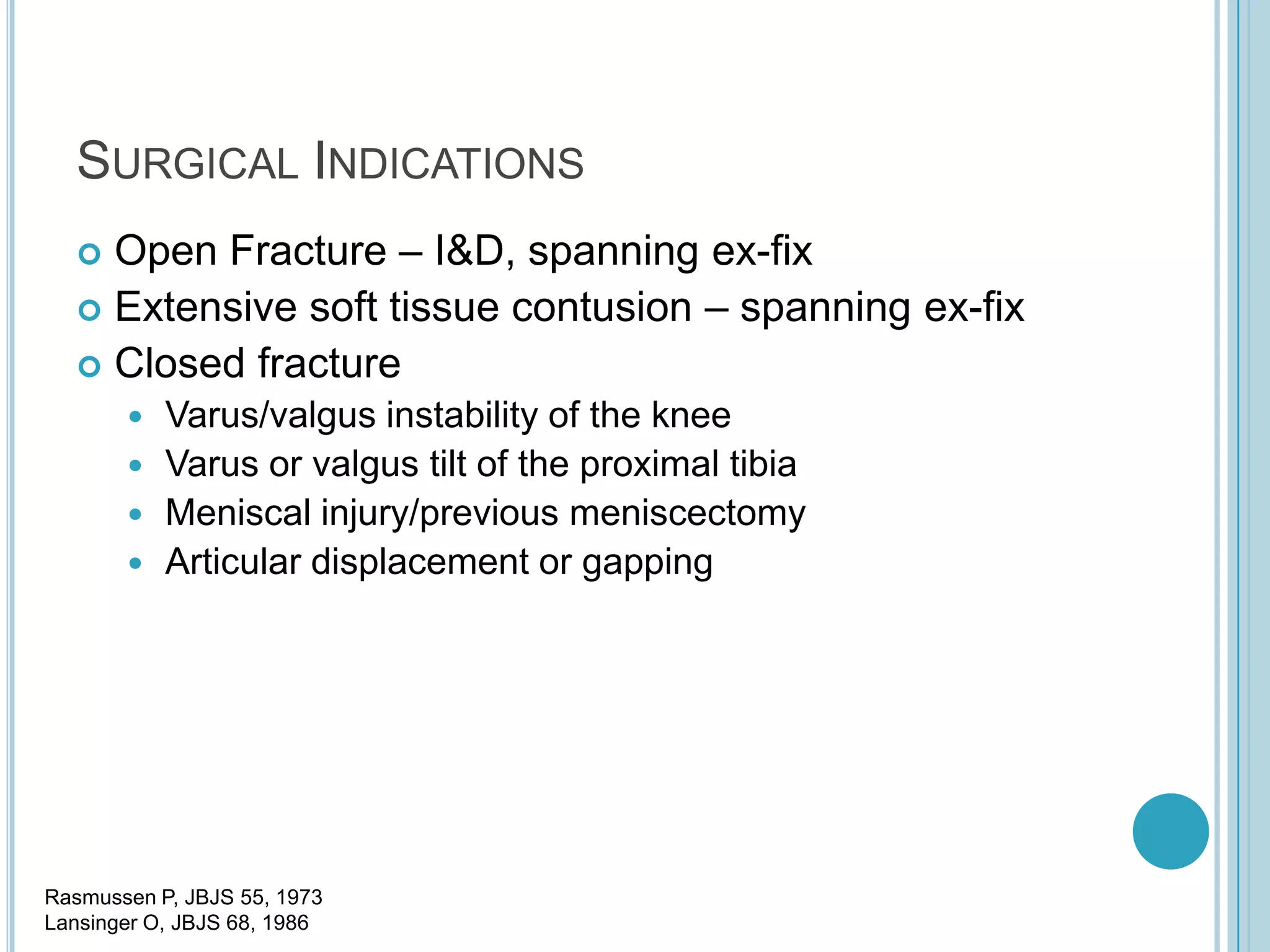 Proximal tibia fracture | PPTX