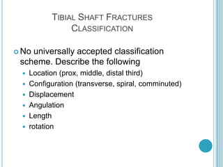 Proximal tibia fracture | PPTX