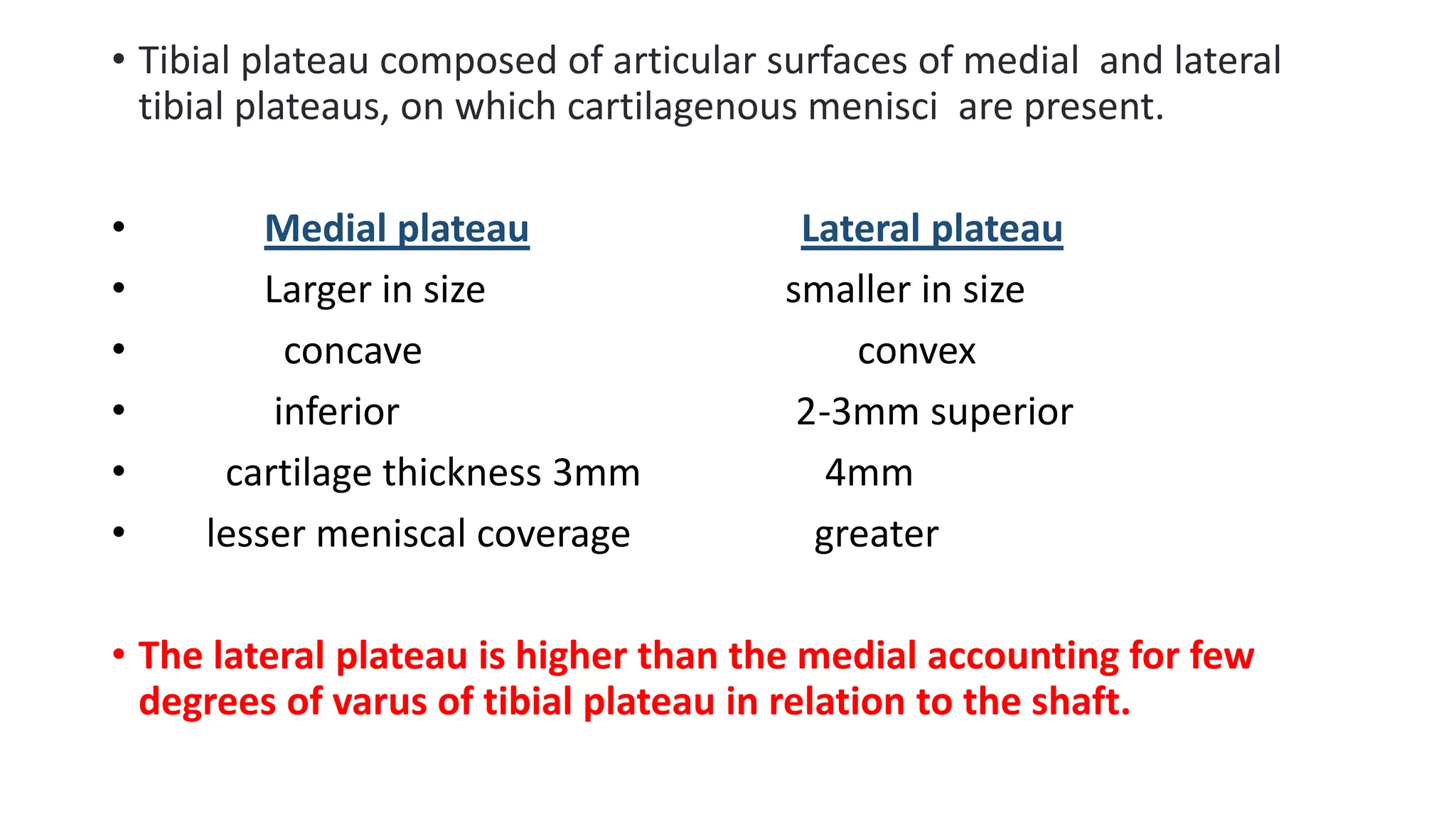 Proximal tibia fractures(Plateau, spine ,Tubercle and Epiphyseal ) | PPT