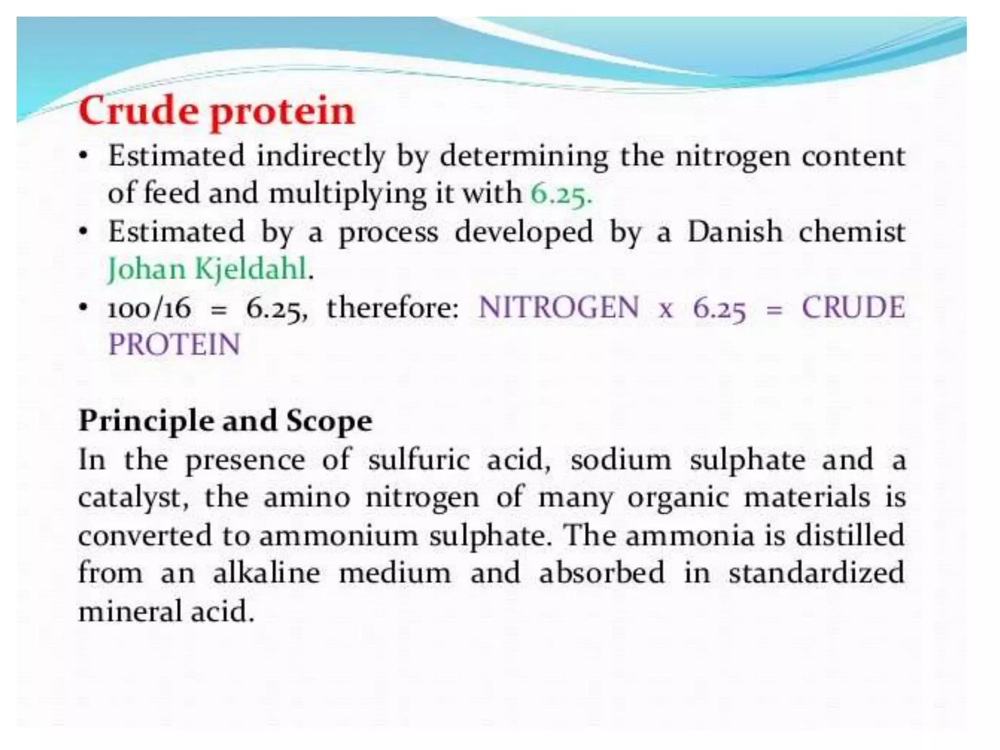 Proximate / Weende System Analysis of Feeds & Fodder | PPT